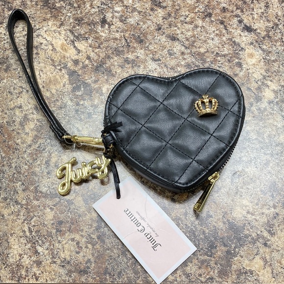 Juicy Couture | Bags | Juicy Couture Heart Shaped Wristlet | Poshmark